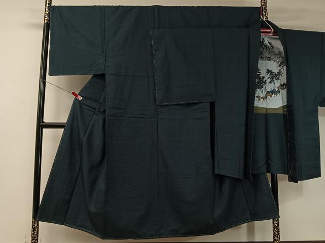 ■■■　サイズ　■■■ 【着物】 身丈 145cm（肩から） 裄丈 69cm 袖丈 48cm　縫込み 3.5cm 袖幅 35cm 前幅 26cm 後幅 32cm 着物縫いこみ 内揚げ 4.5cm 裄 お袖側 約4.5cm　身頃側 約4.5c...