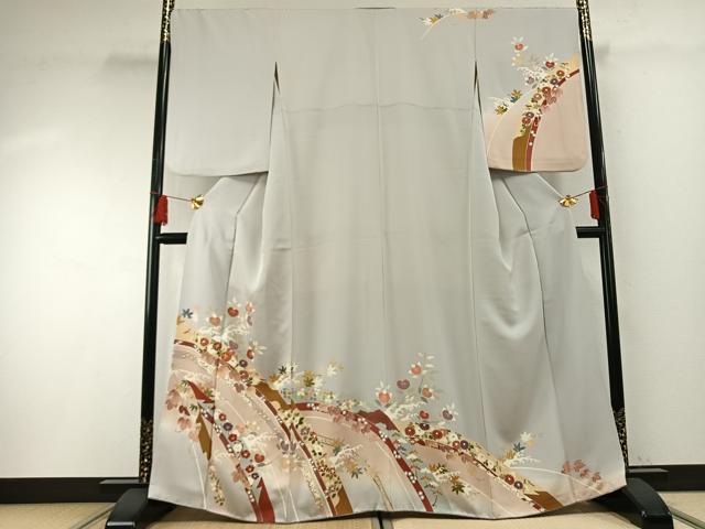 ■■■　サイズ　■■■ 身丈 163cm（肩から） 裄丈 68cm 袖丈 59cm　縫込み 3cm 袖幅 34cm 前幅 26cm 後幅 32cm 着物縫いこみ 内揚げ 6cm 裄 お袖側 約3cm　身頃側 約1cm ■■■　商品詳細　■■...