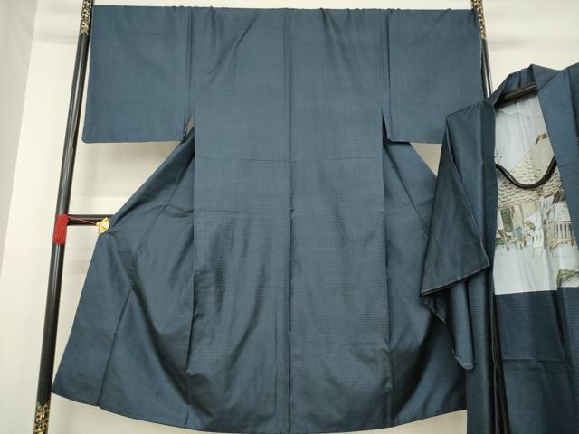 ■■■　サイズ　■■■ 【着物】 身丈 143cm（肩から） 裄丈 71cm 袖丈 53cm　縫込み 5cm 袖幅 36.5cm 前幅 27cm 後幅 30cm 着物縫いこみ 内揚げ 8cm 裄 お袖側 約1cm　身頃側 約4cm 【羽織】...