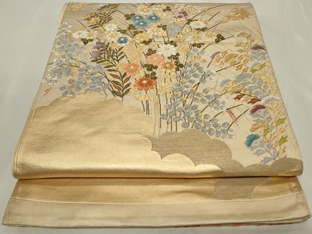 ■■■　サイズ　■■■ 長さ 416cm 幅 30cm程 ■■■　商品詳細　■■■ 【正絹】 詳細に関しましては、画像をご確認ください。 大変上質な逸品になります。 お安く出品致しますので、是非この機会にいかがでしょうか？ ■■■　注意事項...