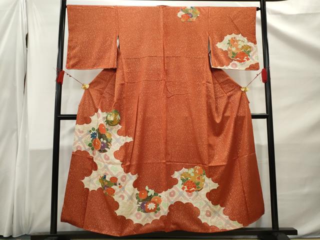 ■■■　サイズ　■■■ 身丈 153cm（肩から） 裄丈 66cm 袖丈 46.5cm　縫込み 12.5cm 袖幅 33.5cm 前幅 24.5cm 後幅 30cm 着物縫いこみ 内揚げ 8.5cm 裄 お袖側 約1cm　身頃側 約1cm ...