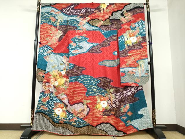 ■■■　サイズ　■■■ 身丈 160.5cm（肩から） 裄丈 67.5cm 袖丈 106cm　縫込み 11cm 袖幅 34cm 前幅 24.5cm 後幅 30.5cm 着物縫いこみ 内揚げ 5cm 裄 お袖側 約2cm　身頃側 約3cm ■...