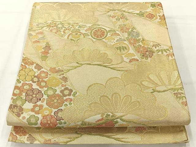 ■■■　サイズ　■■■ 長さ 420cm 幅 30.5cm程 ■■■　商品詳細　■■■ 【正絹・芯なし】 詳細に関しましては、画像をご確認ください。 大変上質な逸品になります。 お安く出品致しますので、是非この機会にいかがでしょうか？ ※汚...