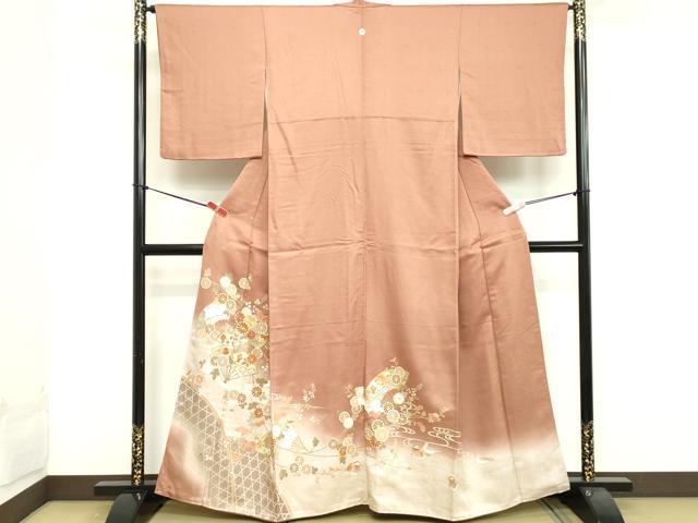 ■■■　サイズ　■■■ 身丈 160.5cm（肩から） 裄丈 65cm 袖丈 50cm　縫込み 5cm 袖幅 34cm 前幅 25cm 後幅 30.5cm 着物縫いこみ 内揚げ 7cm 裄 お袖側 約4cm　身頃側 約4cm ■■■　商品詳...