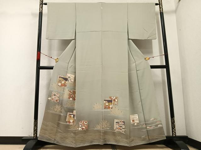 ■■■　サイズ　■■■ 身丈 156.5cm（肩から） 裄丈 62.5cm 袖丈 45cm　縫込み 2cm 袖幅 32cm 前幅 22.5cm 後幅 28cm 着物縫いこみ 内揚げ 7cm 裄 お袖側 約2cm　身頃側 約2.5cm ■■■...