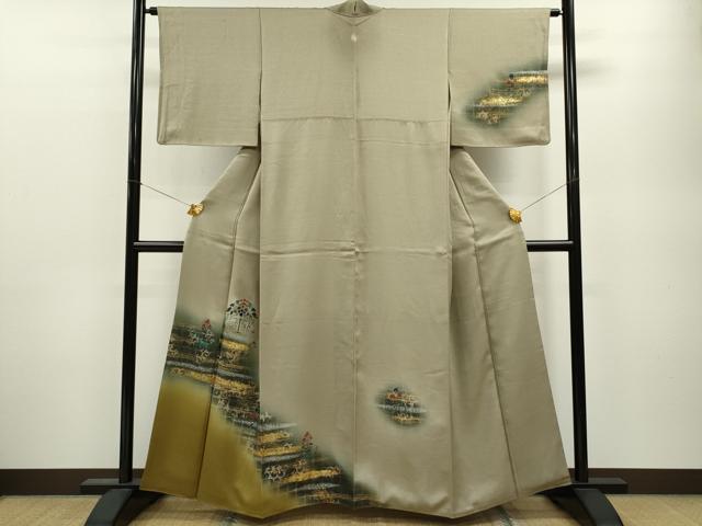 ■■■　サイズ　■■■ 身丈 158cm（肩から） 裄丈 64.5cm 袖丈 46cm　縫込み 5cm 袖幅 32.5cm 前幅 24cm 後幅 30.5cm 着物縫いこみ 内揚げ 4.5cm 裄 お袖側 約4cm　身頃側 約5.5cm ■...