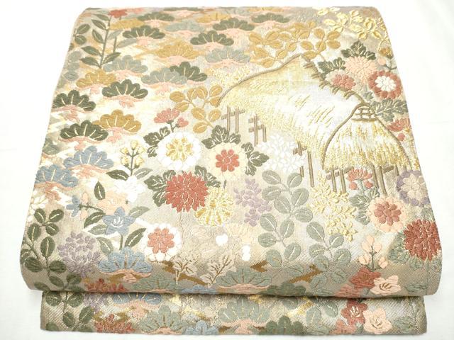 ■■■　サイズ　■■■ 長さ 442cm 幅 30cm程 ■■■　商品詳細　■■■ 【正絹】 状態は接写画像のように 唐織に糸よれがございますが その他特に目立ったシミ汚れなどもなく大変良い状態です。 大変上質な逸品になります。 お安く出品...