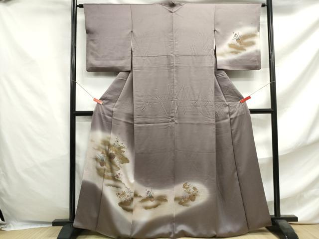 ■■■　サイズ　■■■ 身丈 163cm（肩から） 裄丈 63cm 袖丈 49cm　縫込み 3.5cm 袖幅 33cm 前幅 25cm 後幅 29cm 着物縫いこみ 内揚げ 7cm 裄 お袖側 約3.5cm　身頃側 約6.5cm ■■■　商...