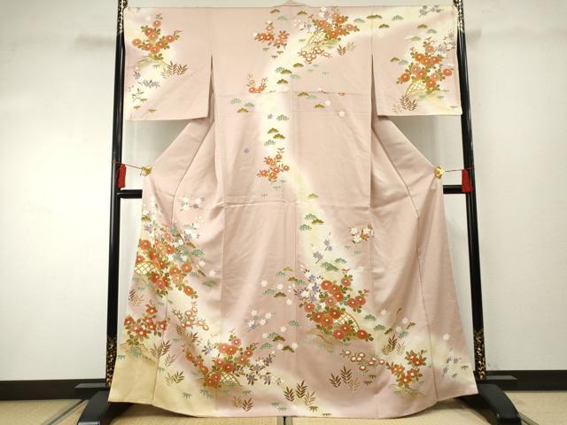 ■■■　サイズ　■■■ 身丈 164.5cm（肩から） 裄丈 70cm 袖丈 49cm　縫込み 9.5cm 袖幅 36cm 前幅 25cm 後幅 29.5cm 着物縫いこみ 内揚げ 7cm 裄 お袖側 約0cm　身頃側 約1cm ■■■　商...