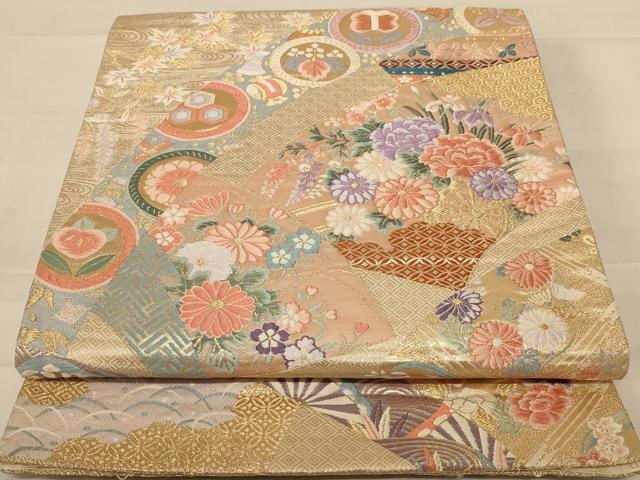 ■■■　サイズ　■■■ 長さ 420cm 幅 31cm程 ■■■　商品詳細　■■■ 【正絹・芯なし】 詳細に関しましては、画像をご確認ください。 大変上質な逸品になります。 お安く出品致しますので、是非この機会にいかがでしょうか？ ※汚れ等...