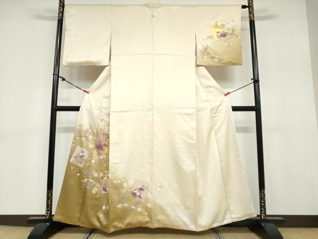 ■■■　サイズ　■■■ 身丈 156.5cm（肩から） 裄丈 65.5cm 袖丈 48cm　縫込み 5cm 袖幅 33cm 前幅 24cm 後幅 30.5cm 着物縫いこみ 内揚げ 6cm 裄 お袖側 約3cm　身頃側 約4cm ■■■　商...