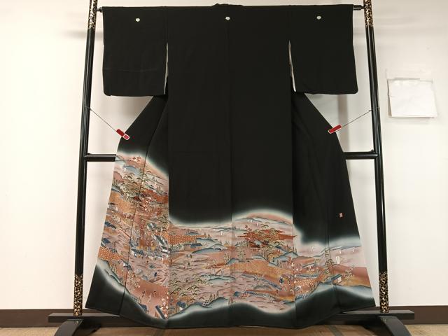 ■■■　サイズ　■■■ 身丈 158cm（肩から） 裄丈 62.5cm 袖丈 48.5cm　縫込み 4.5cm 袖幅 32.5cm 前幅 23.5cm 後幅 30cm 着物縫いこみ 内揚げ 9cm 裄 お袖側 約2.5cm　身頃側 約3cm...