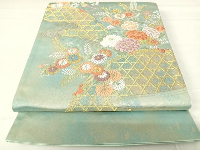 ■■■　サイズ　■■■ 長さ 448cm 幅 31cm程 ■■■　商品詳細　■■■ 【正絹・未仕立て】 詳細に関しましては、画像をご確認ください。 大変上質な逸品になります。 お安く出品致しますので、是非この機会にいかがでしょうか？ ■■■...