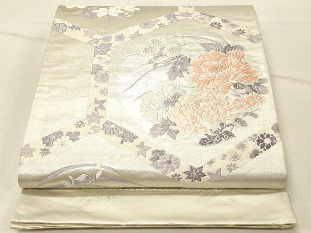 ■■■　サイズ　■■■ 長さ 442cm 幅 30.5cm程 ■■■　商品詳細　■■■ 【正絹・芯なし・関西仕立て】 詳細に関しましては、画像をご確認ください。 大変上質な逸品になります。 お安く出品致しますので、是非この機会にいかがでしょ...