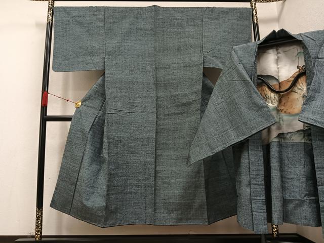 ■■■　サイズ　■■■ 【着物】 身丈 140.5cm（肩から） 裄丈 68cm 袖丈 46.5cm　縫込み 0cm 袖幅 34cm 前幅 24.5cm 後幅 31.5cm 着物縫いこみ 内揚げ 3cm 裄 お袖側 約4cm　身頃側 約2c...