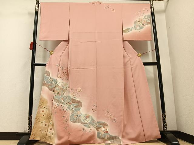 ■■■　サイズ　■■■ 身丈 162.5cm（肩から） 裄丈 66.5cm 袖丈 49.5cm　縫込み 3cm 袖幅 34cm 前幅 25.5cm 後幅 30cm 着物縫いこみ 内揚げ 3cm 裄 お袖側 約2cm　身頃側 約2.5cm ■...