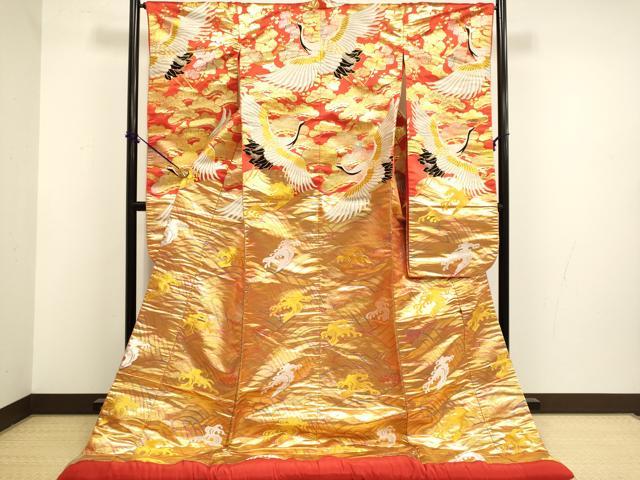 ■■■　サイズ　■■■ 身丈 190cm（肩から） 裄丈 65.5cm 袖丈 104.5cm　縫込み 4.5cm 袖幅 33.5cm 前幅 29.5cm 後幅 31cm 着物縫いこみ 内揚げ 0cm 裄 お袖側 約0cm　身頃側 約0cm ...