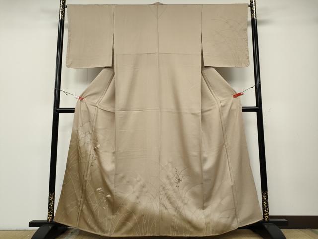 ■■■　サイズ　■■■ 身丈 161cm（肩から） 裄丈 65.5cm 袖丈 48cm　縫込み 5cm 袖幅 33cm 前幅 23cm 後幅 31cm 着物縫いこみ 内揚げ 7cm 裄 お袖側 約2cm　身頃側 約2cm ■■■　商品詳細　...