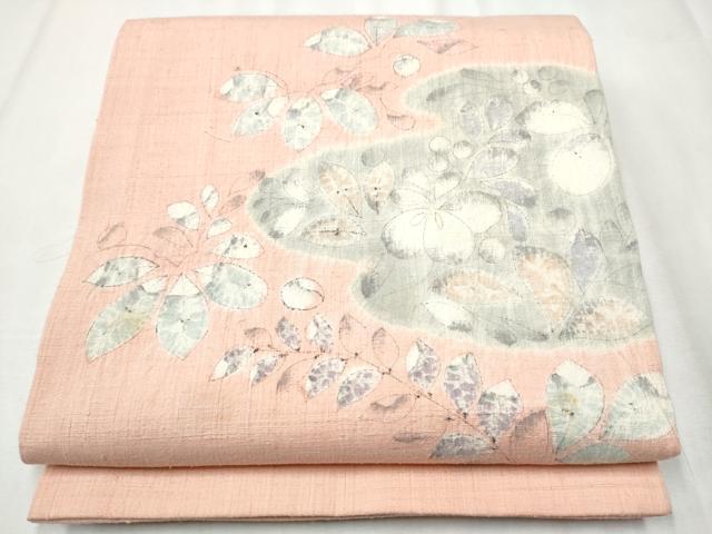 ■■■　サイズ　■■■ 長さ 426cm 幅 31.5cm程 ■■■　商品詳細　■■■ 【正絹】 状態は接写画像のように表地所々・裏地に汚れ、前柄付近にヤケがございます。 大変上質な逸品になりますのでぜひお手入れをされてお召しになられてはい...