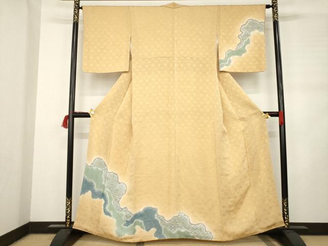 ■■■　サイズ　■■■ 身丈 160cm（肩から） 裄丈 64cm 袖丈 50cm　縫込み 7cm 袖幅 33cm 前幅 24.5cm 後幅 29cm 着物縫いこみ 内揚げ 8.5cm 裄 お袖側 約2cm　身頃側 約2cm ■■■　商品詳...