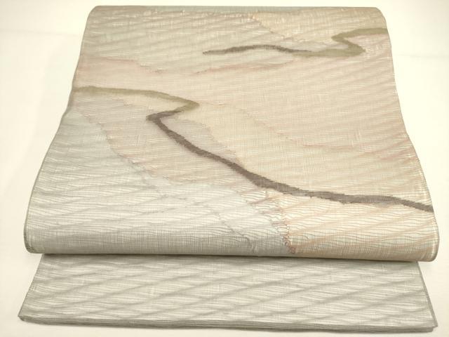 ■■■　サイズ　■■■ 長さ 424cm 幅 31cm程 ■■■　商品詳細　■■■ 【正絹】 状態は締めてはおりますが 特に目立ったシミ汚れなどもなく大変良い状態です。 大変上質な逸品になります。 お安く出品致しますので、是非この機会にいか...