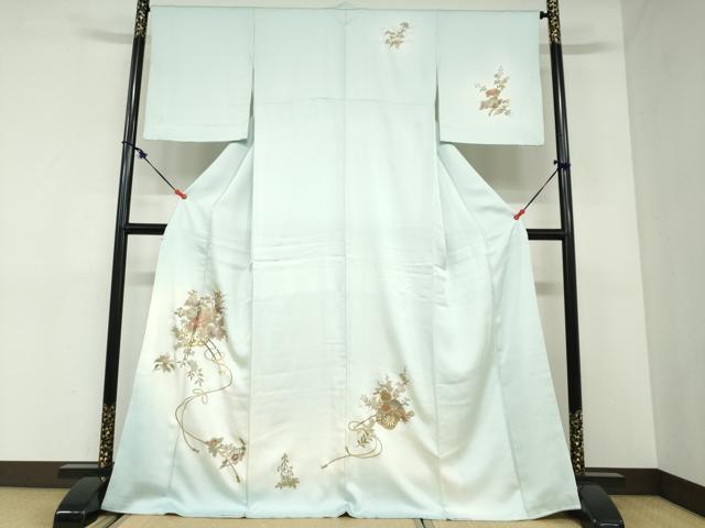 ■■■　サイズ　■■■ 身丈 166.5cm（肩から） 裄丈 66.5cm 袖丈 49.5cm　縫込み 6cm 袖幅 35cm 前幅 24cm 後幅 30cm 着物縫いこみ 内揚げ 3cm 裄 お袖側 約2cm　身頃側 約3cm ■■■　商...