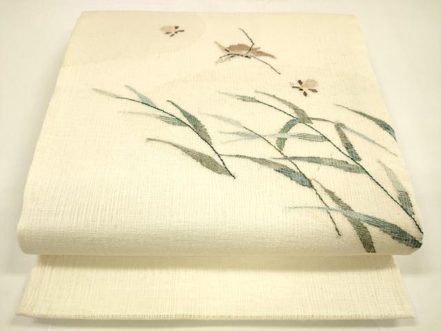 ■■■　サイズ　■■■ 長さ 434cm 幅 30.5cm程 ■■■　商品詳細　■■■ 【正絹】 状態は接写画像のように表地所々・裏地に薄い汚れがございます。 大変上質な逸品になりますのでぜひお手入れをされてお召しになられてはいかがでしょう...