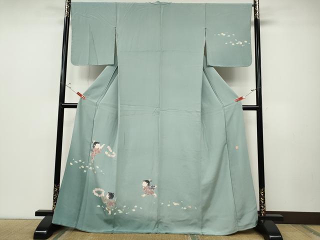 ■■■　サイズ　■■■ 身丈 167cm（肩から） 裄丈 66cm 袖丈 49cm　縫込み 4cm 袖幅 33.5cm 前幅 24.5cm 後幅 29.5cm 着物縫いこみ 内揚げ 1.5cm 裄 お袖側 約1cm　身頃側 約0cm ■■■...