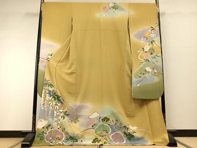 ■■■　サイズ　■■■ 身丈 175cm（肩から） 裄丈 70.5cm 袖丈 117cm　縫込み 5.5cm 袖幅 35.5cm 前幅 24cm 後幅 31cm 着物縫いこみ 内揚げ 0cm 裄 お袖側 約1cm　身頃側 約0cm ■■■　...