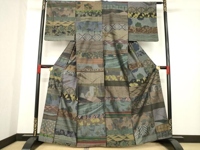 ■■■　サイズ　■■■ 身丈 161cm（肩から） 裄丈 63cm 袖丈 51cm　縫込み 7cm 袖幅 33cm 前幅 24cm 後幅 30cm 着物縫いこみ 内揚げ 5cm 裄 お袖側 約1cm　身頃側 約1cm ■■■　商品詳細　■■...