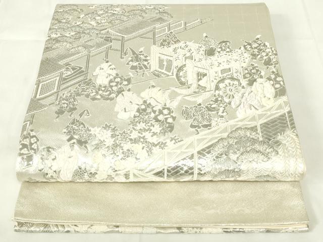 ■■■　サイズ　■■■ 長さ 442cm 幅 31cm程 ■■■　商品詳細　■■■ 【正絹】 詳細に関しましては、画像をご確認ください。 大変上質な逸品になります。 お安く出品致しますので、是非この機会にいかがでしょうか？ ■■■　注意事項...