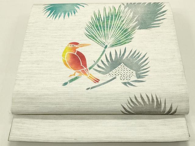 ■■■　サイズ　■■■ 長さ 456cm 幅 30.5cm程 ■■■　商品詳細　■■■ 【正絹】 状態は締めてはおりますが 特に目立ったシミ汚れなどもなく大変良い状態です。 大変上質な逸品になります。 お安く出品致しますので、是非この機会に...