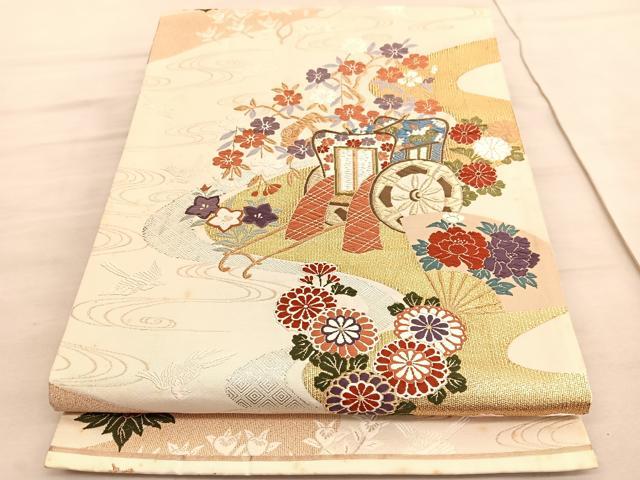 ■■■　サイズ　■■■ 長さ 432cm 幅 31cm程 ■■■　商品詳細　■■■ 【正絹・関西仕立て】 詳細に関しましては、画像をご確認ください。 大変上質な逸品になります。 お安く出品致しますので、是非この機会にいかがでしょうか？ ■■...