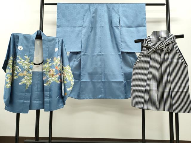 ■■■　サイズ　■■■ 【祝着】 身丈 106.5cm（肩から） 裄丈 49cm（肩上げ　3cm） 袖丈 56cm　縫込み 1cm 袖幅 30cm 前幅 19cm 後幅 25cm 着物縫いこみ 内揚げ 0cm （腰上げ　0cm） 裄 お袖側...