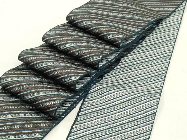 ■■■　サイズ　■■■ 長さ 382cm 幅 9.5cm程 ■■■　商品詳細　■■■ 【正絹】 状態は締めてはおりますが 特に目立ったシミ汚れなどもなく大変良い状態です。 本場筑前博多織は、 福岡県福岡市博多区やその周辺で生産される絹織物で...