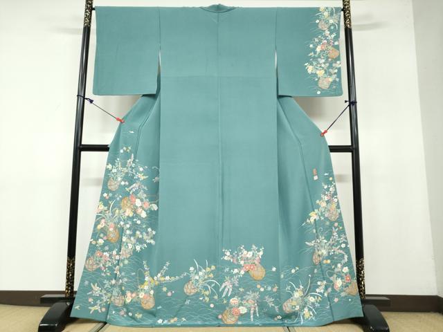 ■■■　サイズ　■■■ 身丈 166.5cm（肩から） 裄丈 66.5cm 袖丈 51.5cm　縫込み 7cm 袖幅 34.5cm 前幅 24.5cm 後幅 30.5cm 着物縫いこみ 内揚げ 2cm 裄 お袖側 約3cm　身頃側 約3cm...