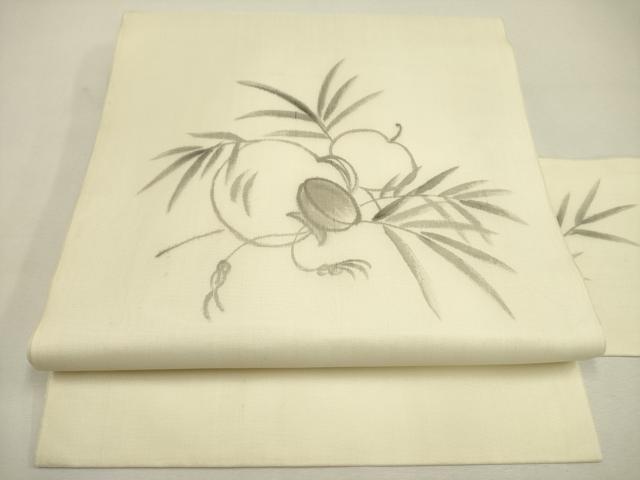 ■■■　サイズ　■■■ 長さ 363cm 幅 32cm程 ■■■　商品詳細　■■■ 【正絹】 状態は接写画像のように 前柄に薄い汚れがございますが その他特に目立ったシミ汚れなどもなく大変良い状態です。 大変上質な逸品になります。 お安く出...