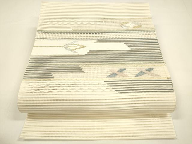 ■■■　サイズ　■■■ 長さ 370cm 幅 30cm程 ■■■　商品詳細　■■■ 【正絹】 状態は1.2回程しか締めておらず 特に目立ったシミ汚れなどもなく大変良い状態です。 大変上質な逸品になります。 お安く出品致しますので、是非この機...