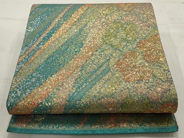 ■■■　サイズ　■■■ 長さ 444cm 幅 30.5cm程 ■■■　商品詳細　■■■ 【正絹】 状態は締めてはおりますが 特に目立ったシミ汚れなどもなく大変良い状態です。 大変上質な逸品になります。 お安く出品致しますので、是非この機会に...