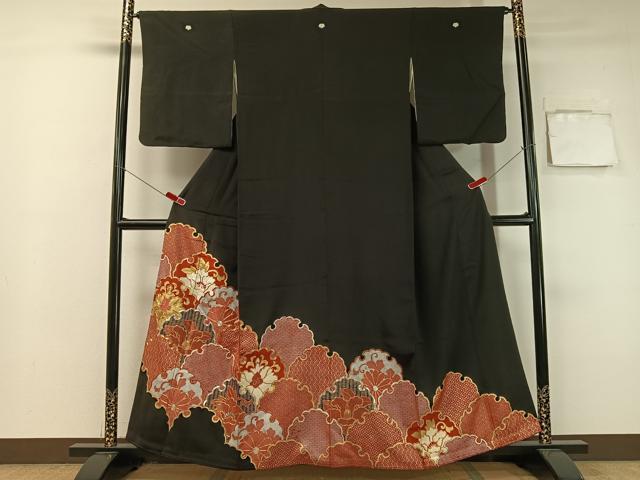 ■■■　サイズ　■■■ 身丈 159cm（肩から） 裄丈 65cm 袖丈 52cm　縫込み 5cm 袖幅 33cm 前幅 25.5cm 後幅 30.5cm 着物縫いこみ 内揚げ 6.5cm 裄 お袖側 約1cm　身頃側 約3cm ■■■　商...