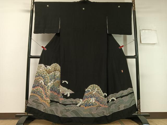 ■■■　サイズ　■■■ 身丈 162cm（肩から） 裄丈 66.5cm 袖丈 47.5cm　縫込み 5cm 袖幅 34cm 前幅 28cm 後幅 31.5cm 着物縫いこみ 内揚げ 3.5cm 裄 お袖側 約2cm　身頃側 約3cm ■■■...