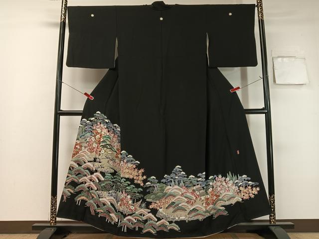 ■■■　サイズ　■■■ 身丈 158cm（肩から） 裄丈 66.5cm 袖丈 48cm　縫込み 5.5cm 袖幅 34cm 前幅 25cm 後幅 31cm 着物縫いこみ 内揚げ 5.5cm 裄 お袖側 約1.5cm　身頃側 約2.5cm ■...