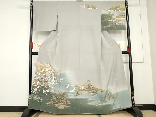 ■■■　サイズ　■■■ 身丈 160cm（肩から） 裄丈 68.5cm 袖丈 46.5cm　縫込み 6cm 袖幅 35cm 前幅 24.5cm 後幅 30.5cm 着物縫いこみ 内揚げ 8cm 裄 お袖側 約1cm　身頃側 約1cm ■■■...