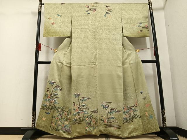 ■■■　サイズ　■■■ 身丈 157cm（肩から） 裄丈 65cm 袖丈 46cm　縫込み 2.5cm 袖幅 32.5cm 前幅 25.5cm 後幅 30.5cm 着物縫いこみ 内揚げ 0cm 裄 お袖側 約2cm　身頃側 約2cm ■■■...