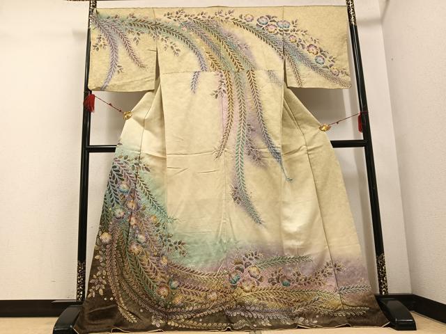 ■■■　サイズ　■■■ 身丈 171cm（肩から） 裄丈 69cm 袖丈 48cm　縫込み 3.5cm 袖幅 34cm 前幅 23.5cm 後幅 30.5cm 着物縫いこみ 内揚げ 2cm 裄 お袖側 約1cm　身頃側 約0cm ■■■　商...