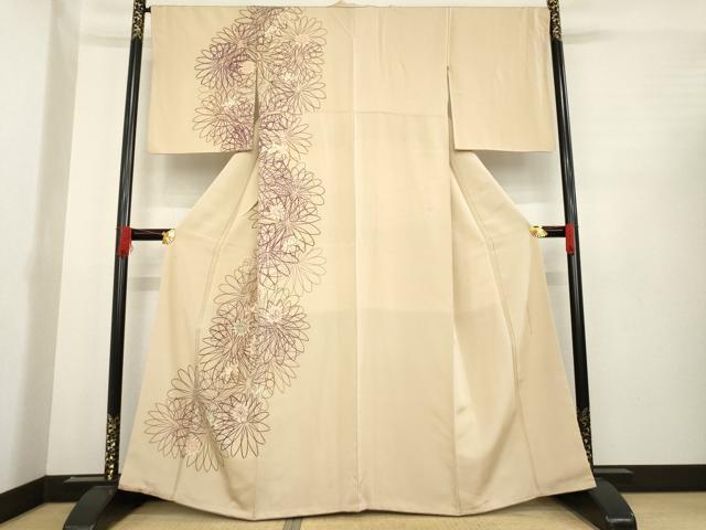 ■■■　サイズ　■■■ 身丈 162cm（肩から） 裄丈 66cm 袖丈 52.5cm　縫込み 7cm 袖幅 34cm 前幅 24cm 後幅 30cm 着物縫いこみ 内揚げ 7cm 裄 お袖側 約2cm　身頃側 約3cm ■■■　商品詳細　...