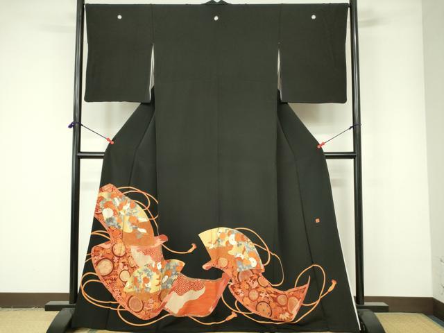 ■■■　サイズ　■■■ 身丈 166.5cm（肩から） 裄丈 66cm 袖丈 52cm　縫込み 2.5cm 袖幅 33.5cm 前幅 24.5cm 後幅 30.5cm 着物縫いこみ 内揚げ 1.5cm 裄 お袖側 約2.5cm　身頃側 約1...