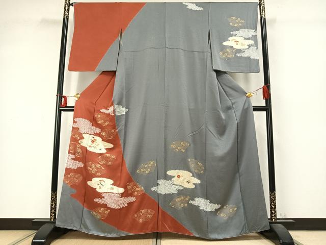 ■■■　サイズ　■■■ 身丈 162cm（肩から） 裄丈 66cm 袖丈 54cm　縫込み 3cm 袖幅 35cm 前幅 24cm 後幅 31cm 着物縫いこみ 内揚げ 2cm 裄 お袖側 約2cm　身頃側 約3.5cm ■■■　商品詳細　...
