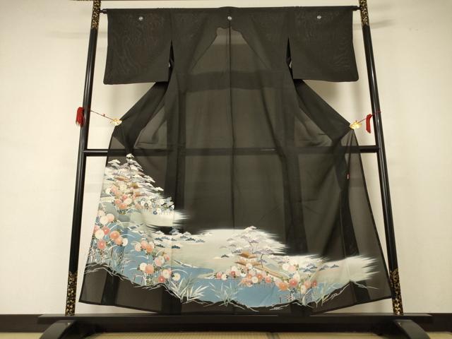 ■■■　サイズ　■■■ 身丈 155.5cm（肩から） 裄丈 64cm 袖丈 45cm　縫込み 7cm 袖幅 32.5cm 前幅 25cm 後幅 29cm 着物縫いこみ 内揚げ 6.5cm 裄 お袖側 約1.5cm　身頃側 約1.5cm ■...
