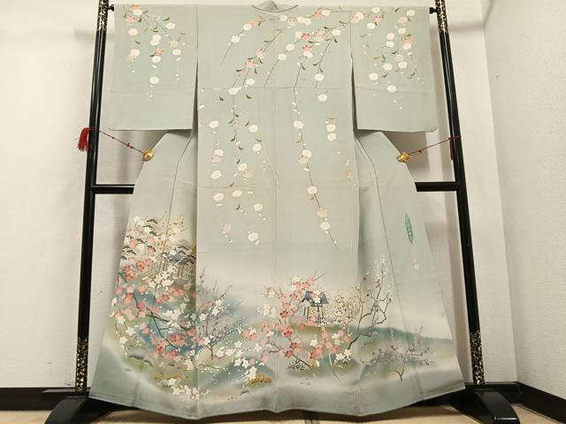 ■■■　サイズ　■■■ 身丈 159cm（肩から） 裄丈 64.5cm 袖丈 54.5cm　縫込み 4cm 袖幅 32.5cm 前幅 24.5cm 後幅 30cm 着物縫いこみ 内揚げ 7cm 裄 お袖側 約1cm　身頃側 約2cm ■■■...